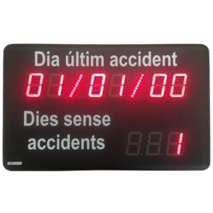 Visualizador de días sin accidentes - Lartet